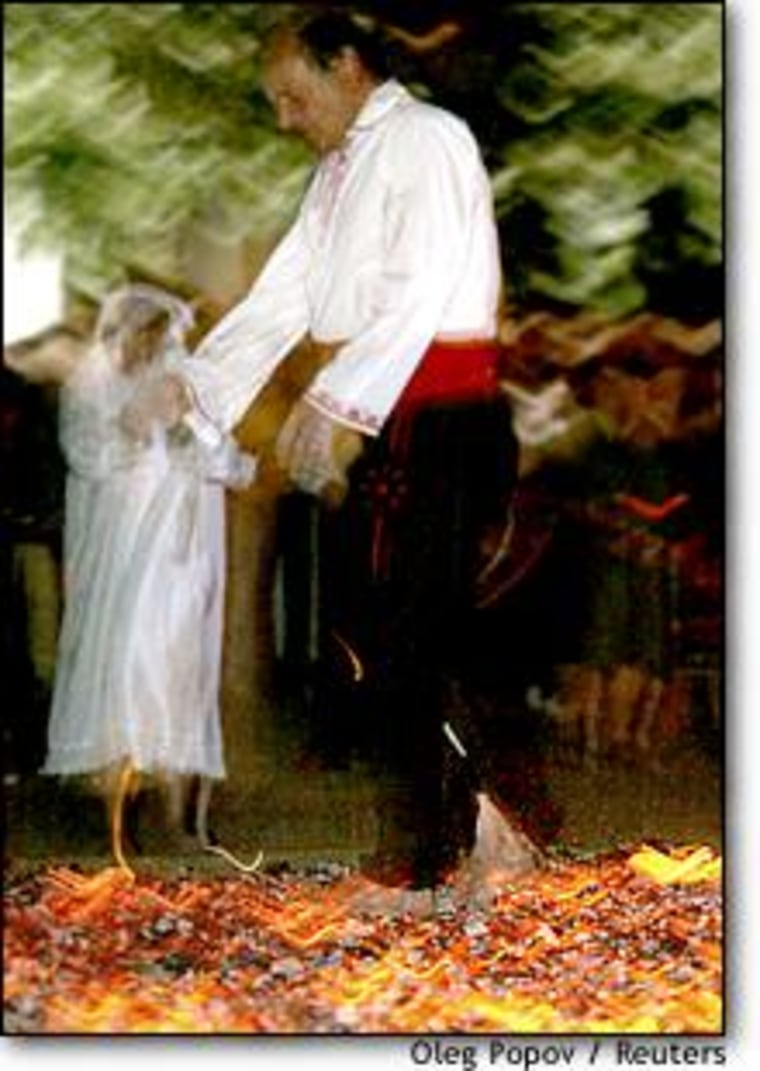 Fire dancing survives in Bulgarian mountains