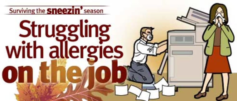 Struggling with allergies on the job