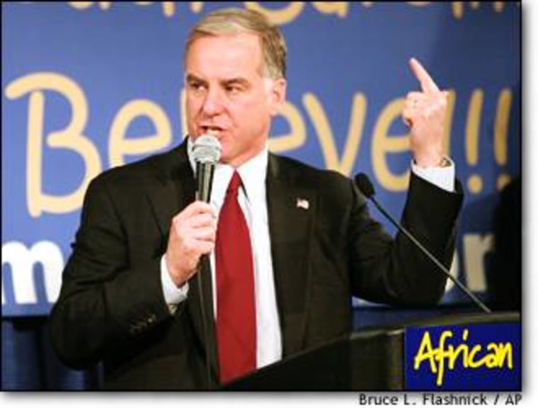 Dean airs ad blitz in key states