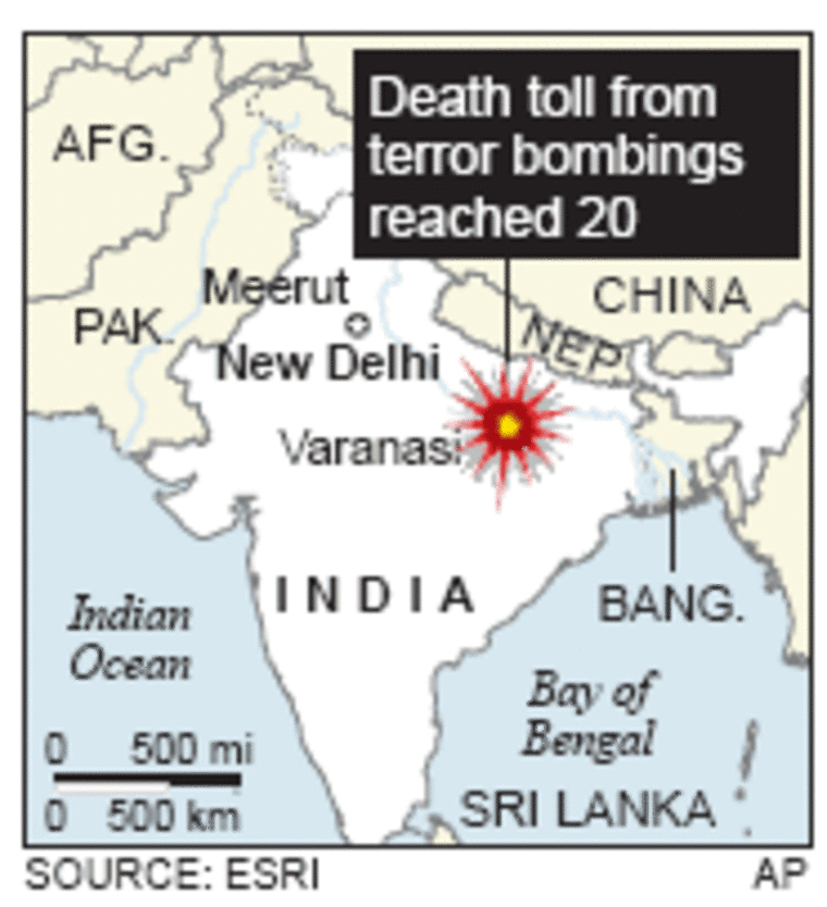 Security on alert after India blasts kill 20