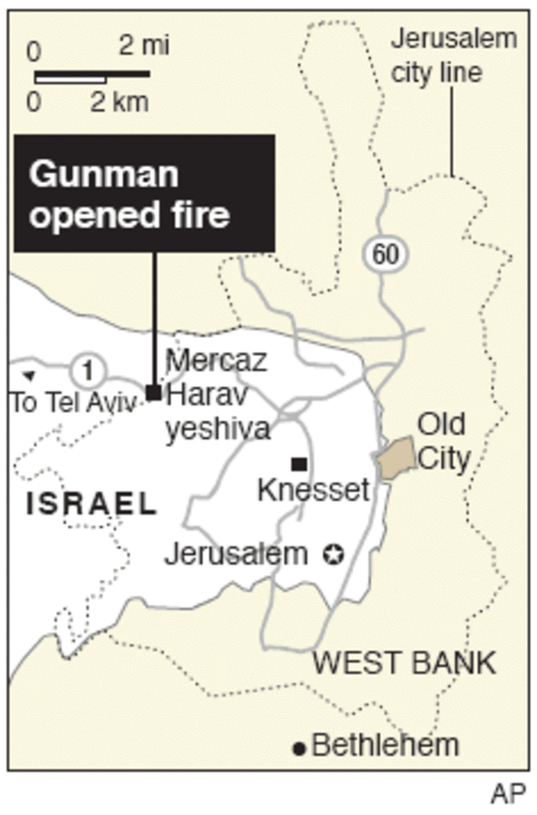 At least 8 killed at Israeli seminary