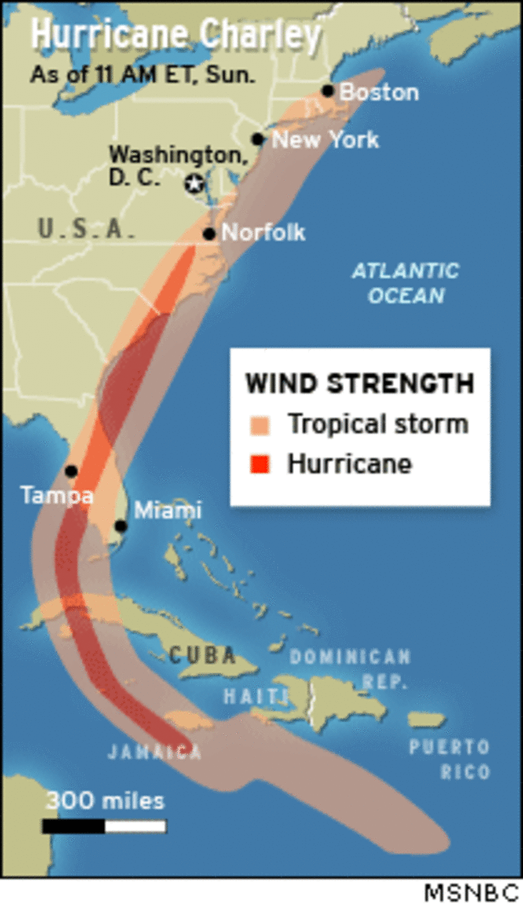 Charley strikes South Carolina