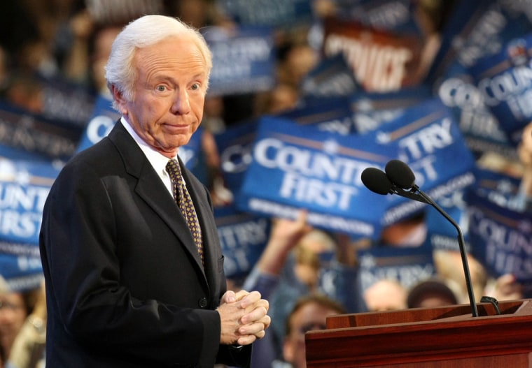 Lieberman calls for voters to cross party lines