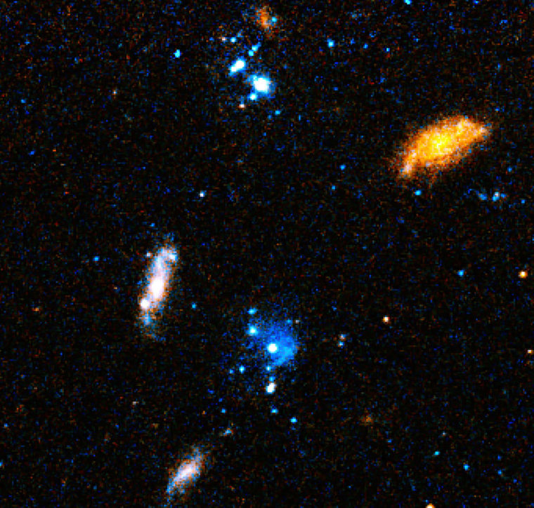 Cosmic blue blobs discovered