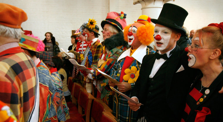 Send in the clowns — to honor their muse