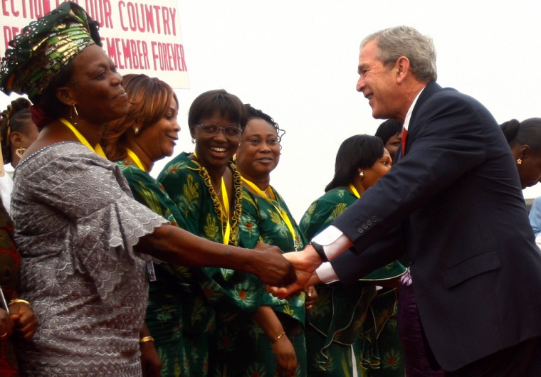 Bush starts Africa trip with call for Kenya deal