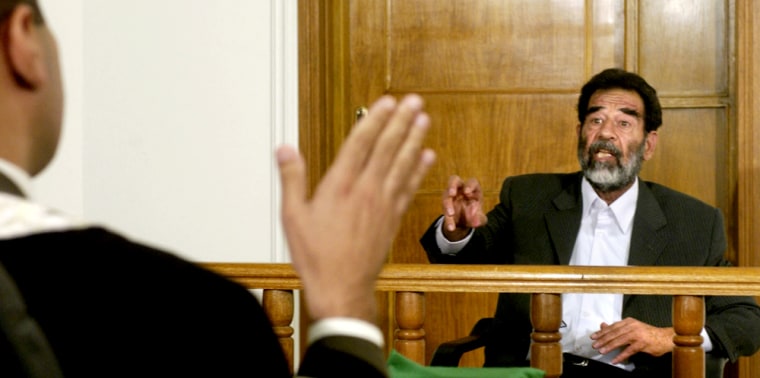 In court, Saddam says Bush is ‘the criminal’