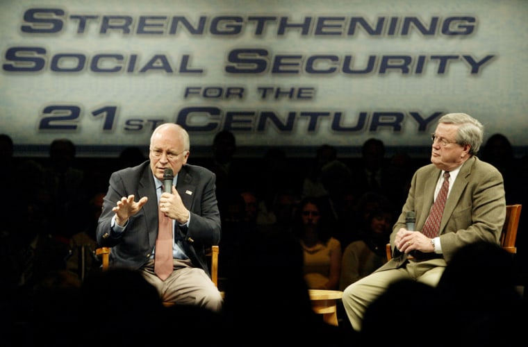 Cheney joins the Social Security campaign