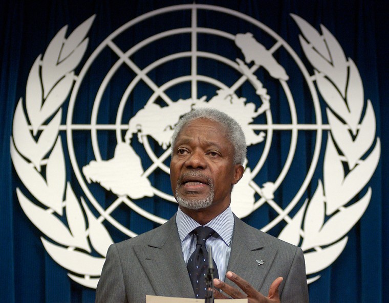 Impact of report on Annan still uncertain