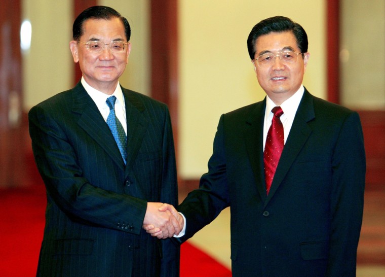 Taiwan opposition leader, China’s Hu meet