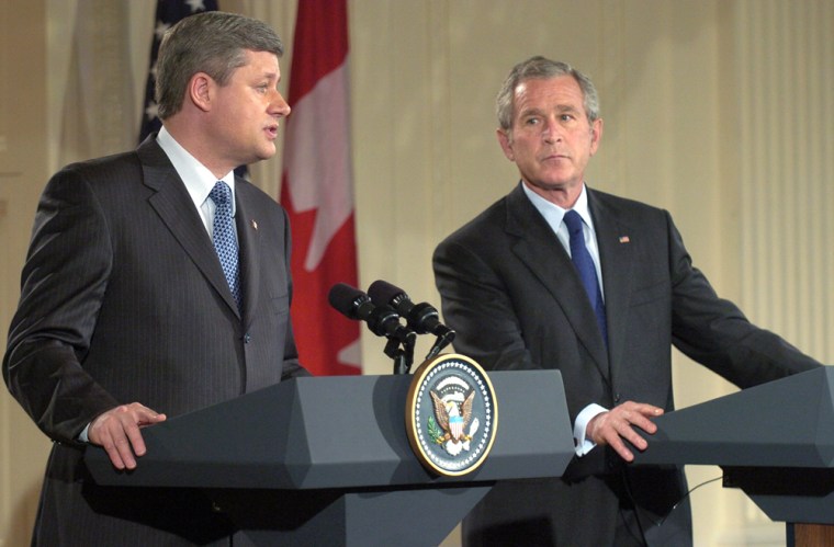 Harper presses Bush on border clampdown