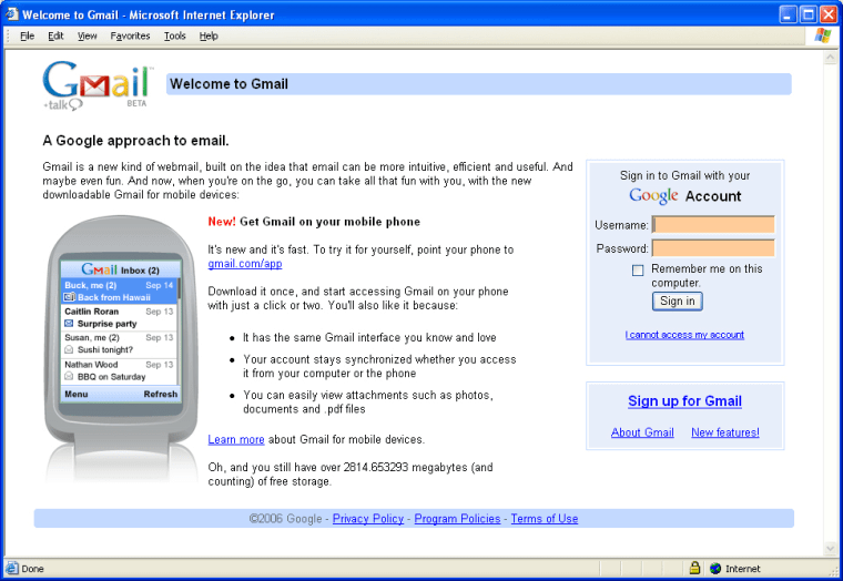 Gmail becomes more widely available