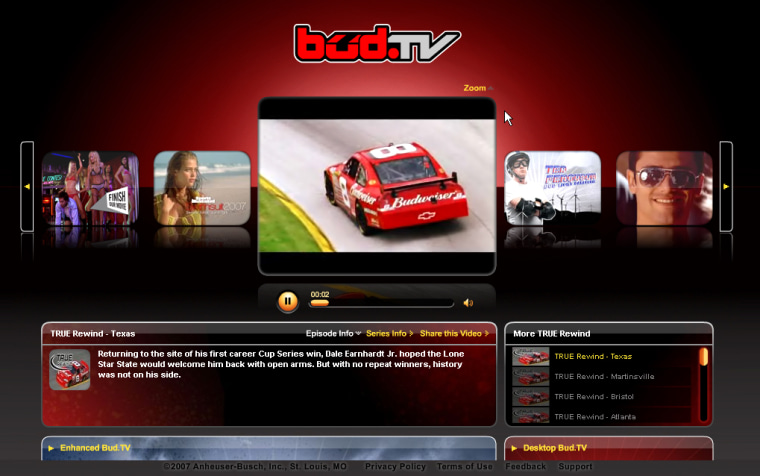 Anheuser-Busch to push flagging Bud.TV