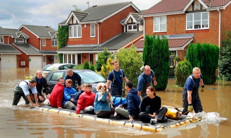 Largest peacetime rescue in Britain over floods