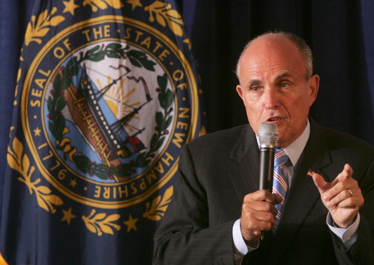 Giuliani, chief of Fox News approach new turf