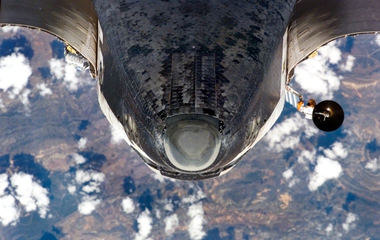 space shuttle underside