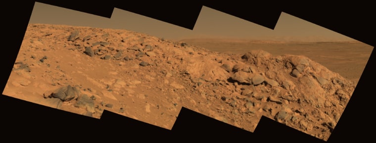 Mars rovers reach heights and depths