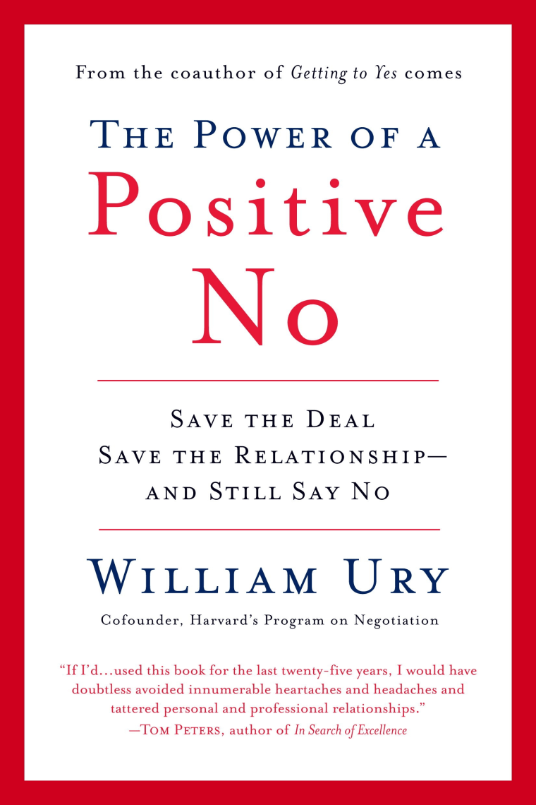 Learn to master ‘The Power of a Positive No’