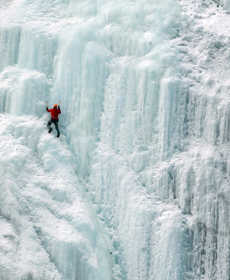 Ice Climbers Enjoy More Cold Weather