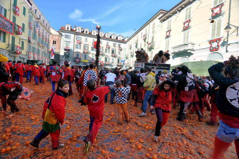 Food Fight! Turin Holds 'Battle of the Oranges'