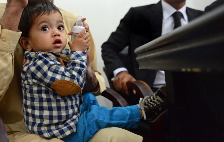 Nap Time! Baby Yawns as He's Cleared of Murder Charges in Pakistan