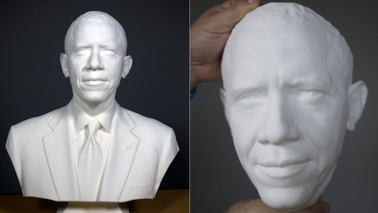 Obama Gets First 3-D-Printed Presidential Portrait