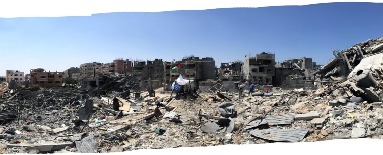 360 Degrees of Devastation: Gaza Neighborhood Left in Ruins