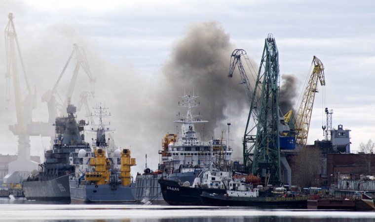 Russian Nuclear Submarine Catches Fire at Severodvinsk Shipyard