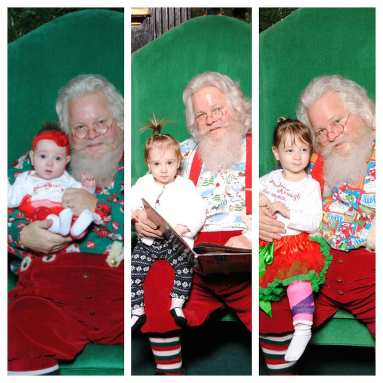 Mall Santa gives Prancer's bell to 2-year-old girl with rare bone disorder