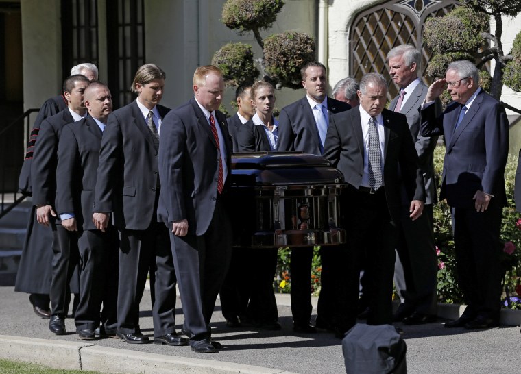 Mourners Honor Nancy Reagan as She Begins Journey to Husband's Side
