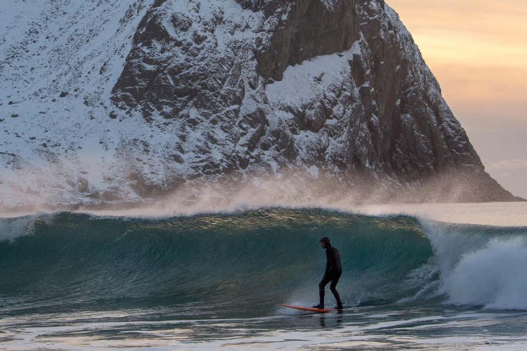 Arctic Surfers Brave Icy Waters Seeking Pristine Waves