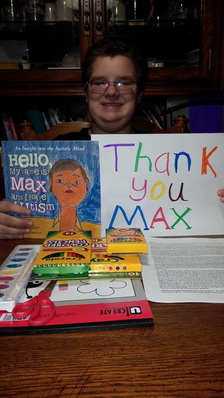 Teen with autism creates art-filled book to help others with the disorder