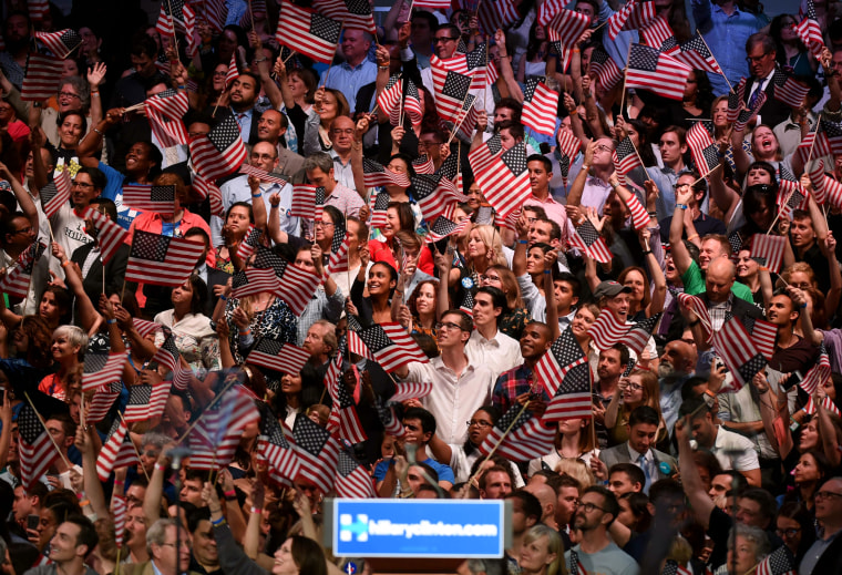 Clinton Claims Historic Victory at Brooklyn Rally