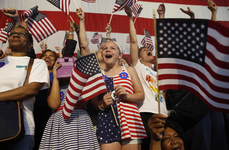Clinton Claims Historic Victory at Brooklyn Rally