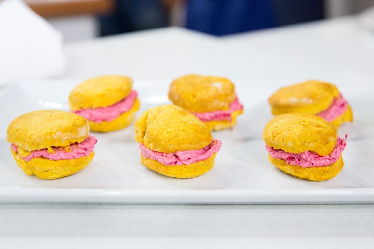 Sweet Potato Biscuits with Cranberry Butter recipe
