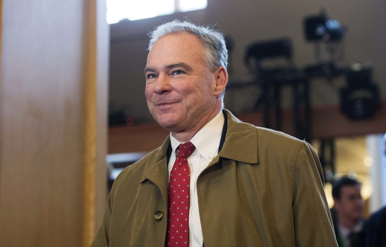 Tim Kaine Resumes Old Role in the Senate With New Spotlight