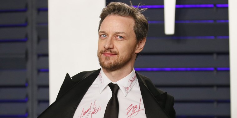 James McAvoy's Oscars shirt was covered in celebrity autographs