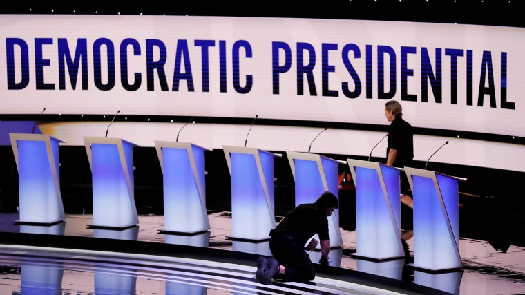 Biden's surrounded at the next Democratic debate
