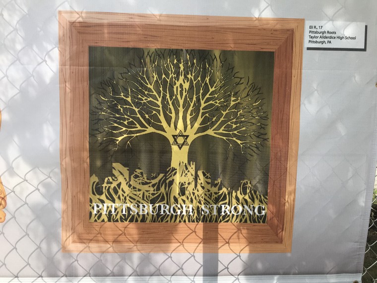 One year after Pittsburgh synagogue shooting, teens' artwork brings hope