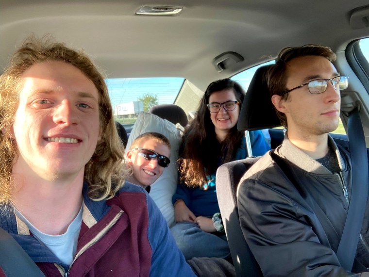 These voters traveled thousands of miles to vote in person