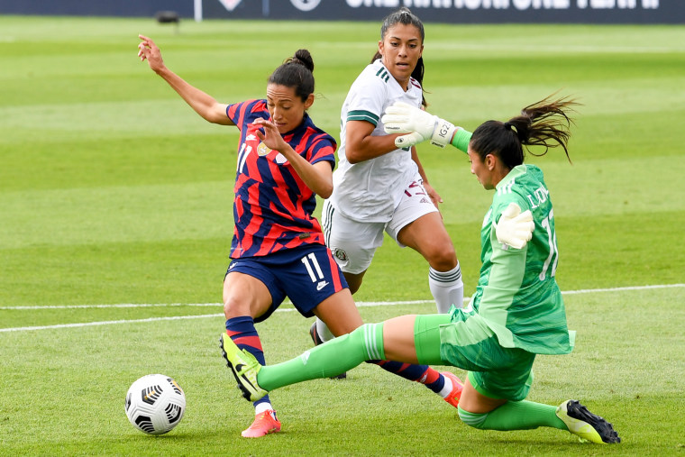 Soccer star Christen Press signs historic deal with Los Angeles women's ...