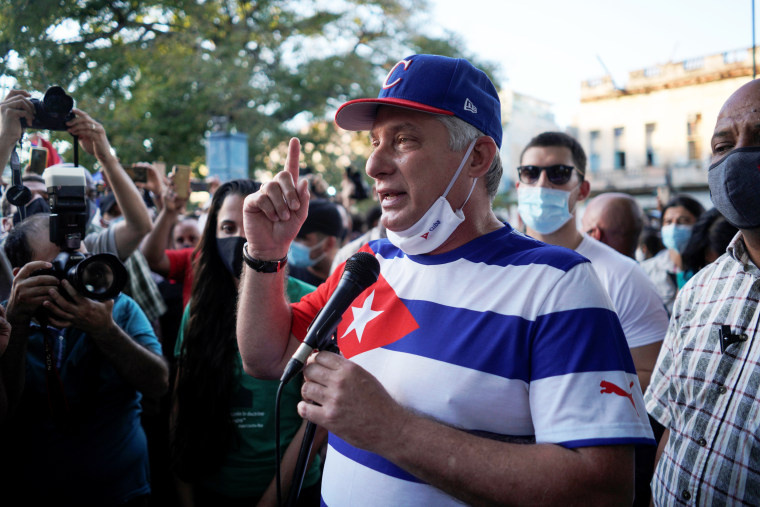 Cuba Pres. Miguel Díaz-Canel, Castro's heir, faces pressure for reform.