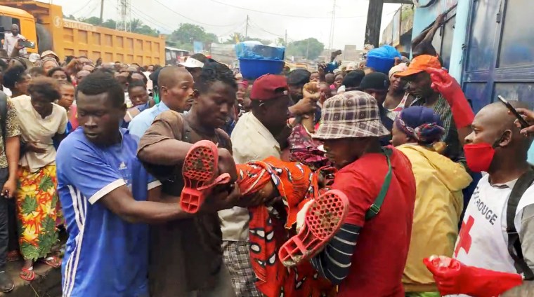 26 dead after high-voltage power cable snaps in Congo market