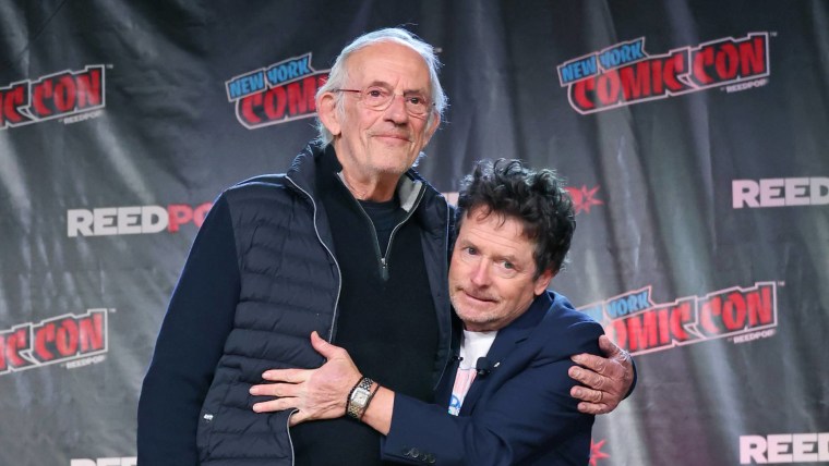 Michael J. Fox y Christopher Lloyd se reunieron en la Comic Con