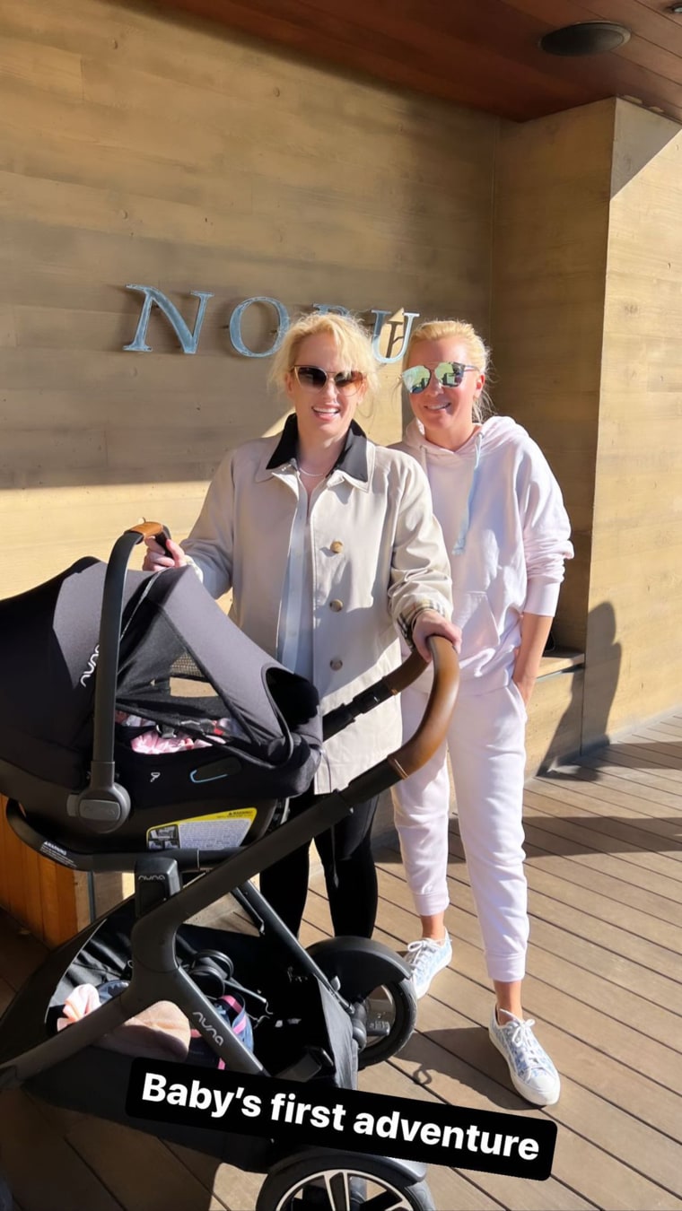 Rebel Wilson shares pics of newborn and girlfriend