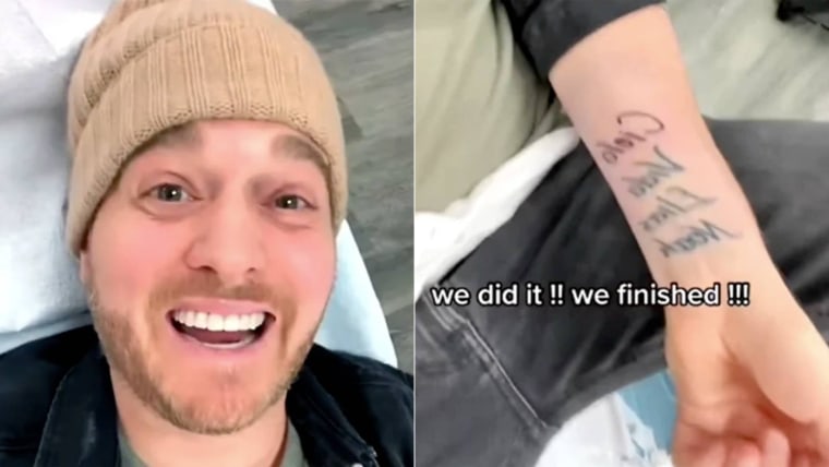 Michael Bublé se tatúa el nombre de su hija Cielo