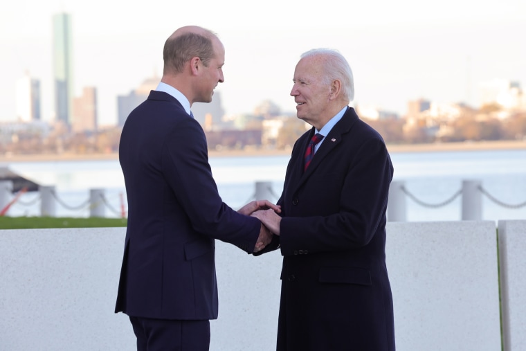 Prince William Meets With President Joe Biden During Boston Trip