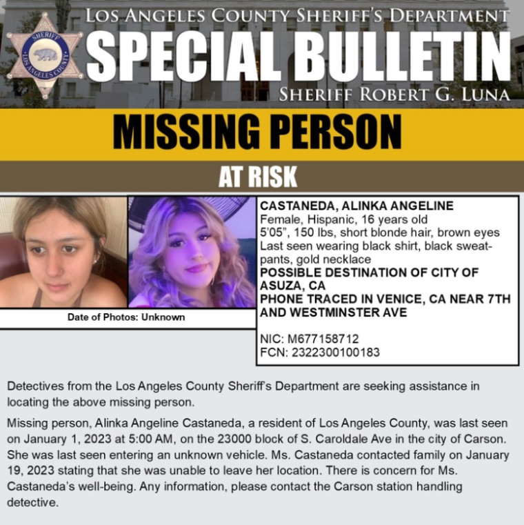 Alinka Castaneda: La misteriosa desaparición de una adolescente latina ...