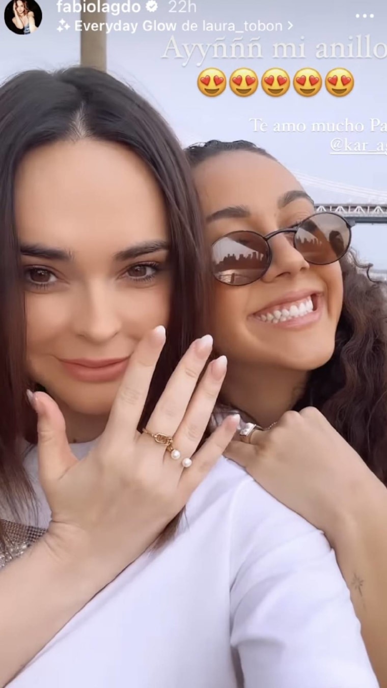 Fabiola Guajardo recibe propuesta de amor de su mejor amiga en Nueva York