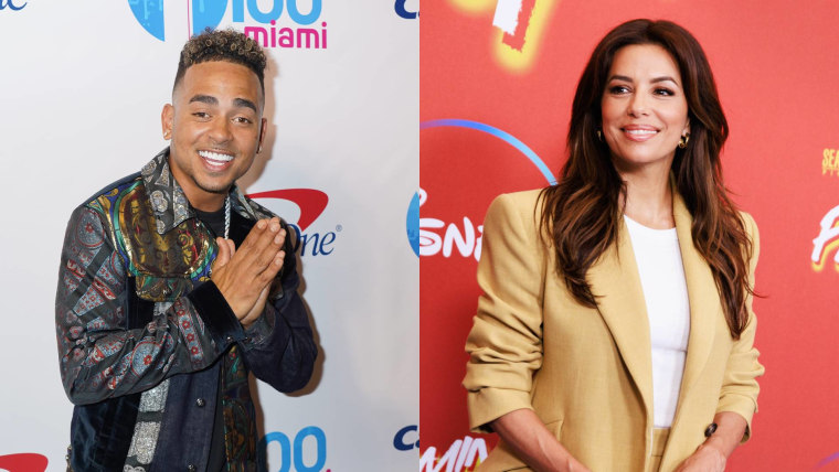 Ozuna cumplió su sueño de conocer a Eva Longoria